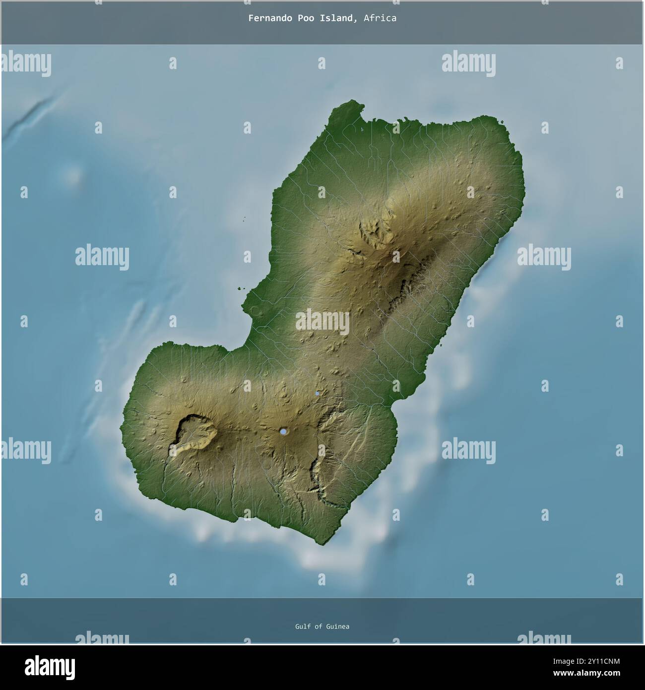 Fernando Poo Island in the Gulf of Guinea, belonging to Equatorial ...