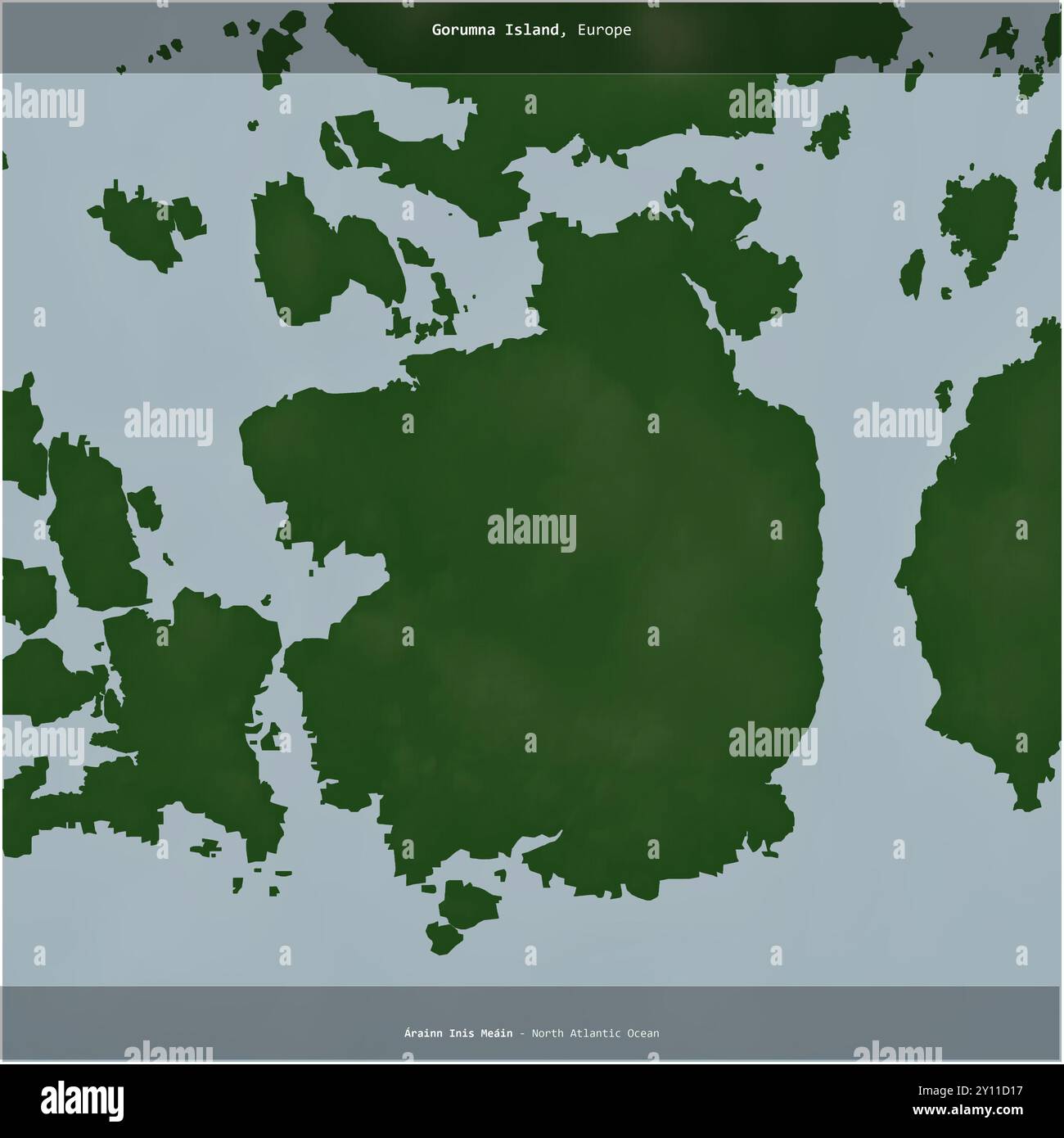 Gorumna Island in the North Atlantic Ocean, belonging to Ireland ...