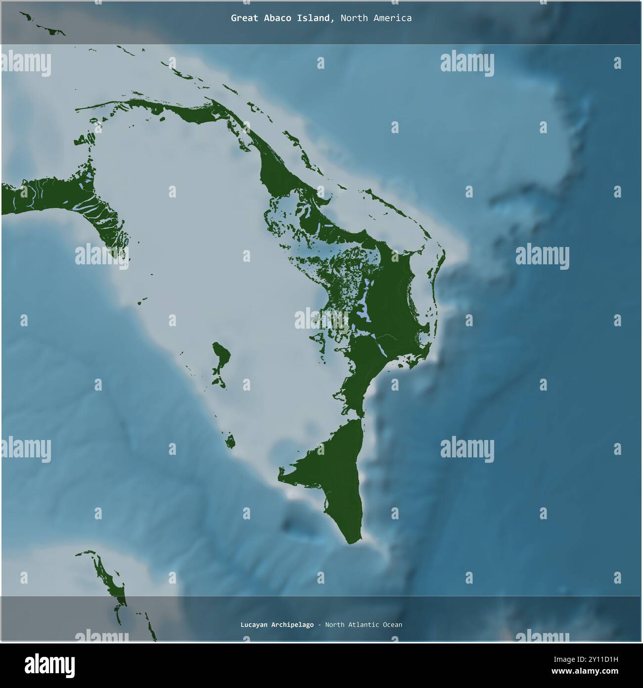 Great Abaco Island in the North Atlantic Ocean, belonging to Bahamas ...