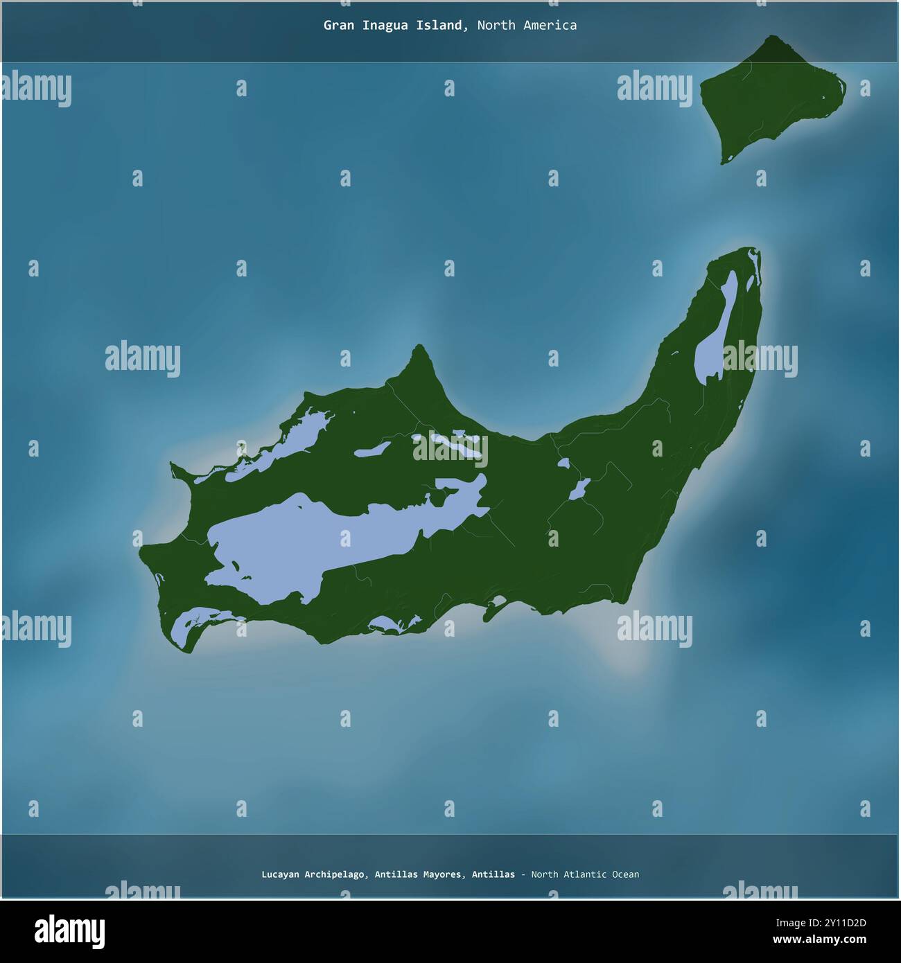Gran Inagua Island in the North Atlantic Ocean, belonging to Bahamas ...