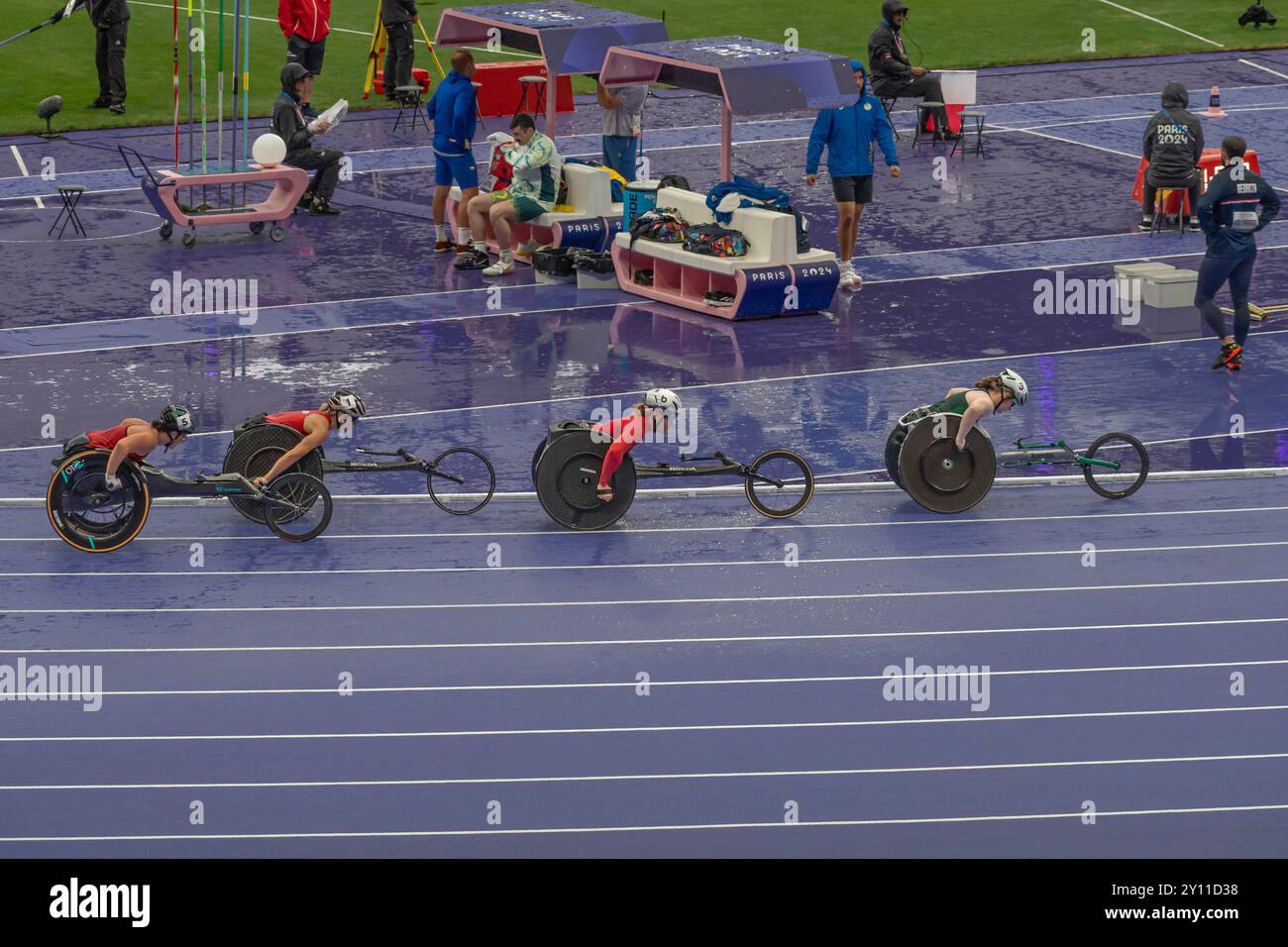 Paris, France - 08 30 2024: Olympic Games Paris 2024. View of women's ...