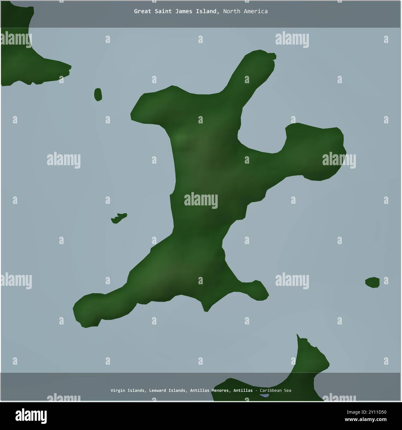 Great Saint James Island in the Caribbean Sea, belonging to U. S ...