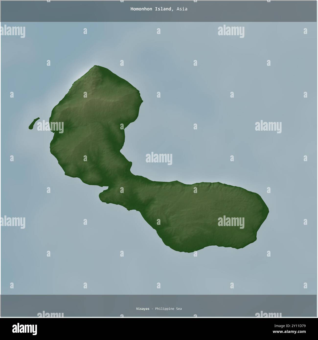 Homonhon Island in the Philippine Sea, belonging to Philippines ...
