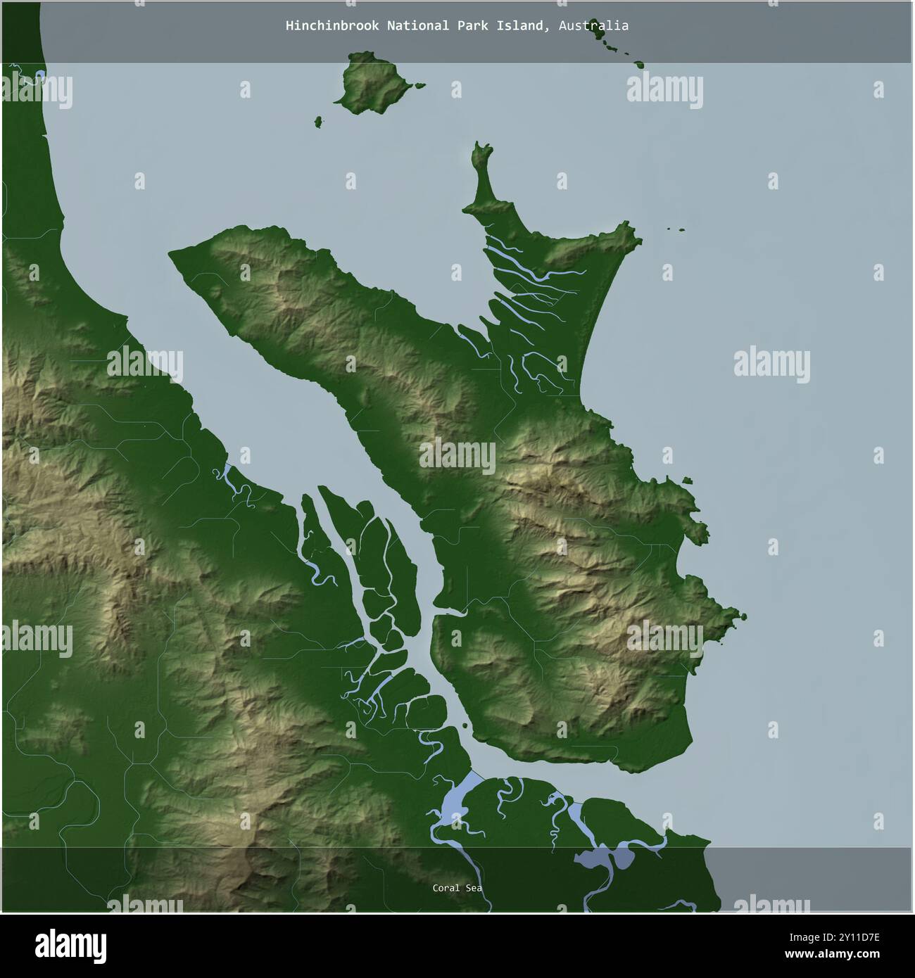 Hinchinbrook National Park Island in the Coral Sea, belonging to ...
