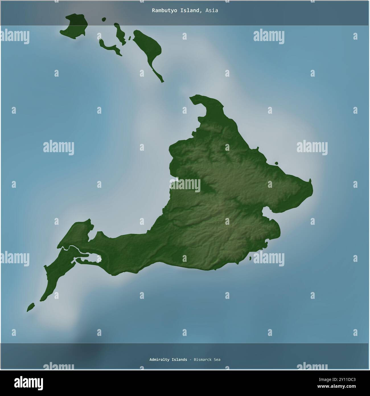 Rambutyo Island in the Bismarck Sea, belonging to Papua New Guinea ...