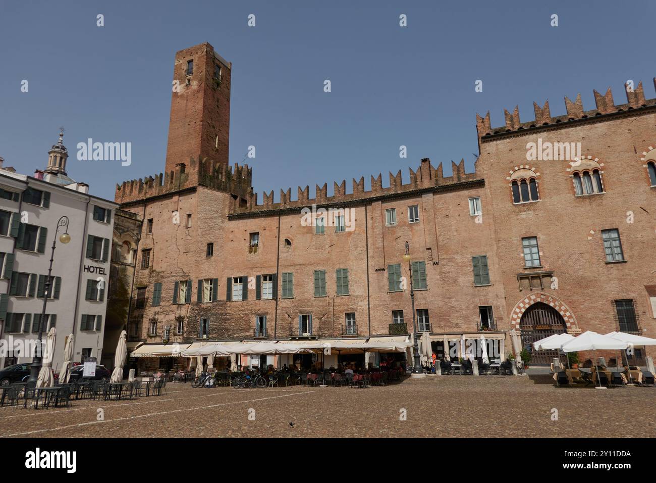 Mantua, Italy - June 19, 2024 - Sordello Square (Piazza Sordello) with ...