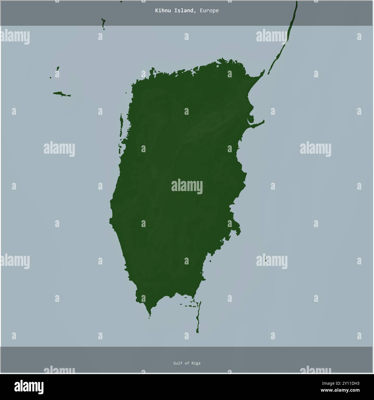 Kihnu Island in the Gulf of Riga, belonging to Estonia, cropped to ...