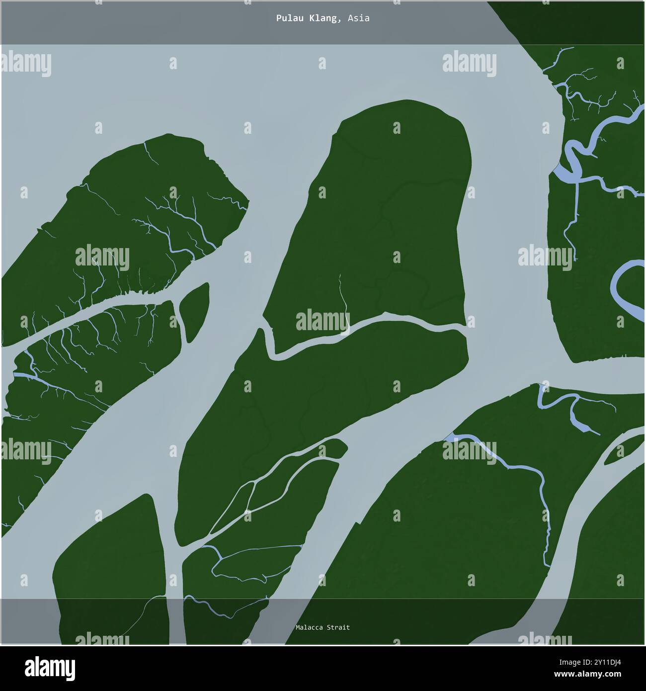 Pulau Klang in the Malacca Strait, belonging to Malaysia, cropped to ...