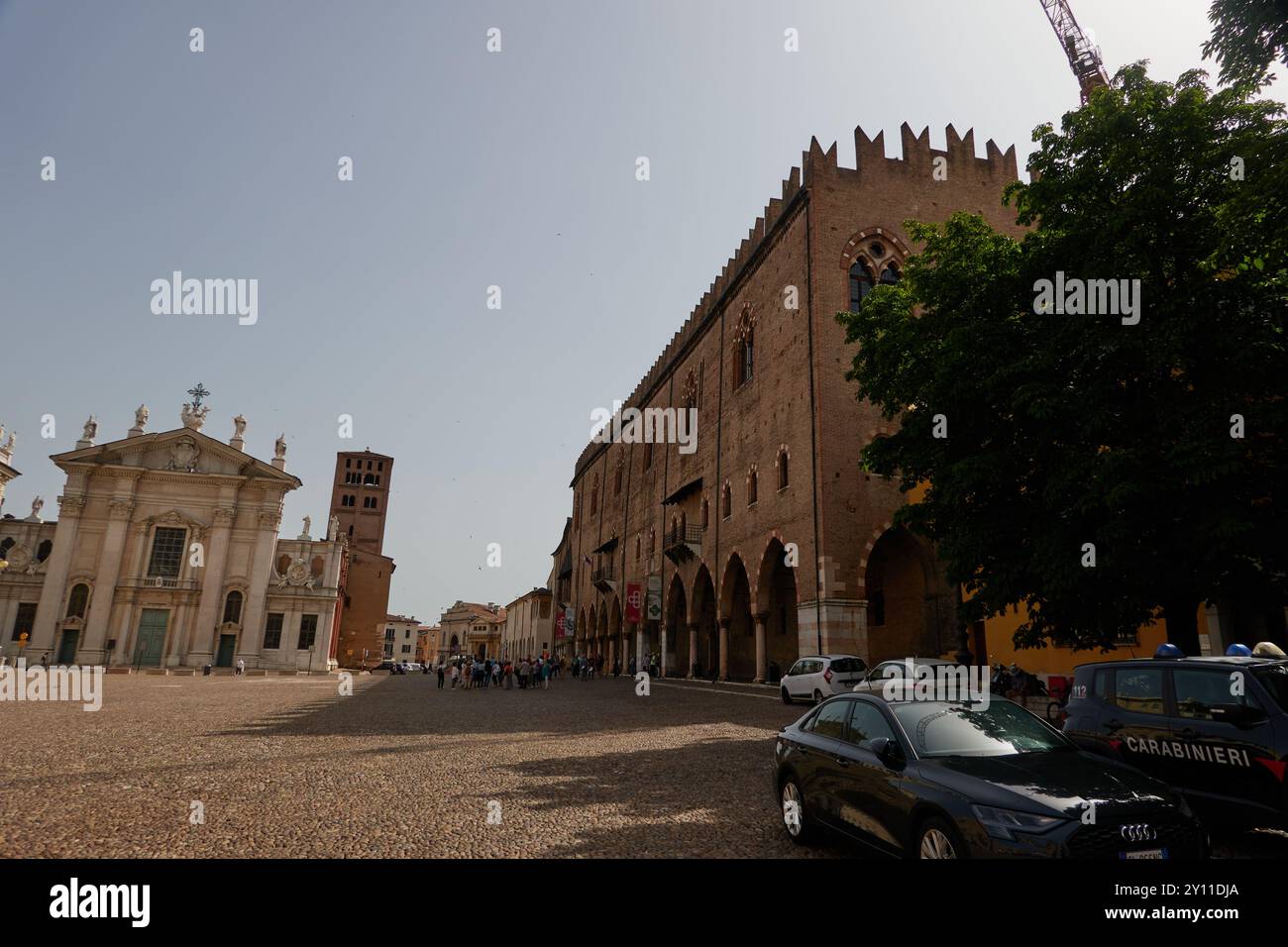 Mantua, Italy - June 19, 2024 - Sordello Square (Piazza Sordello) with ...