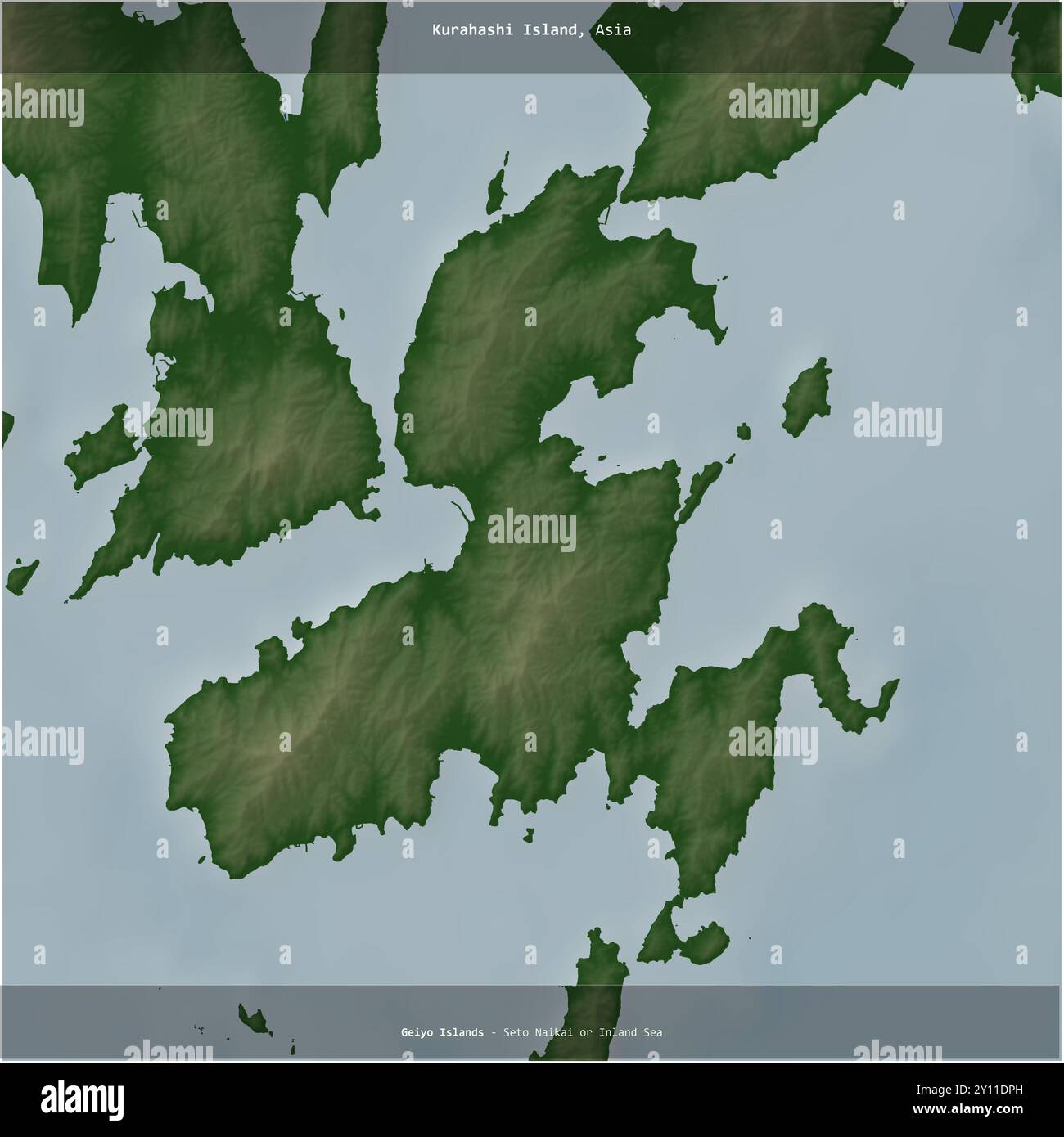 Kurahashi Island in the Seto Naikai or Inland Sea, belonging to Japan ...
