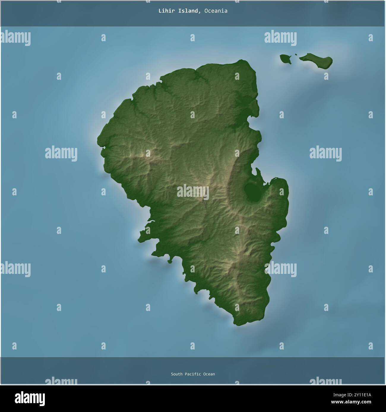 Lihir Island in the South Pacific Ocean, belonging to Papua New Guinea ...