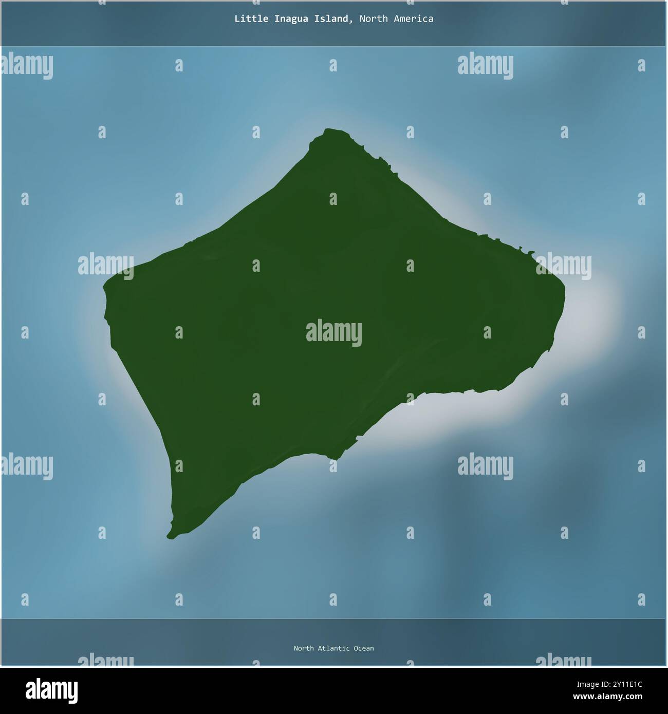 Little Inagua Island in the North Atlantic Ocean, belonging to Bahamas ...