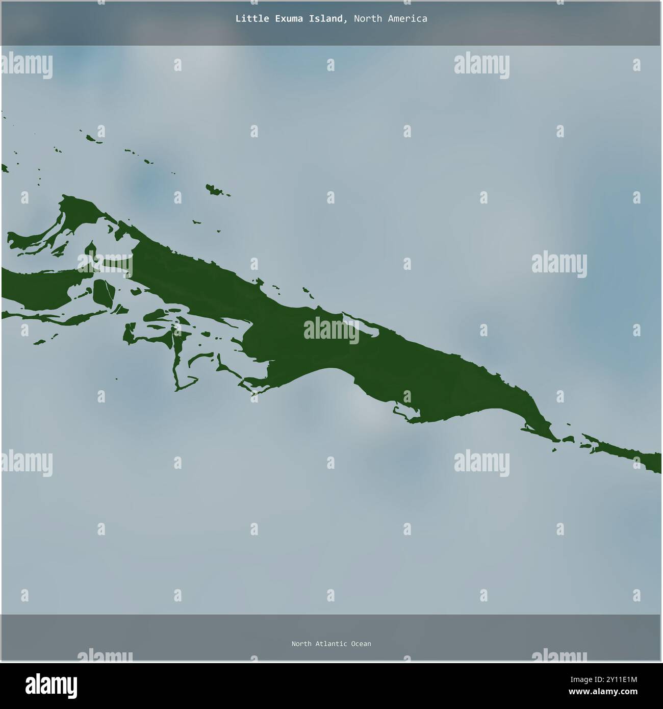 Little Exuma Island in the North Atlantic Ocean, belonging to Bahamas ...