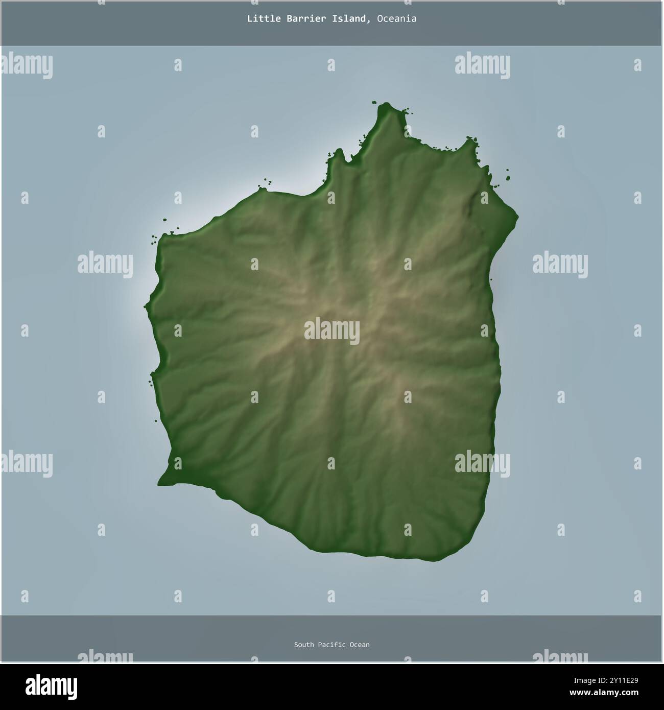 Little Barrier Island in the South Pacific Ocean, belonging to New ...