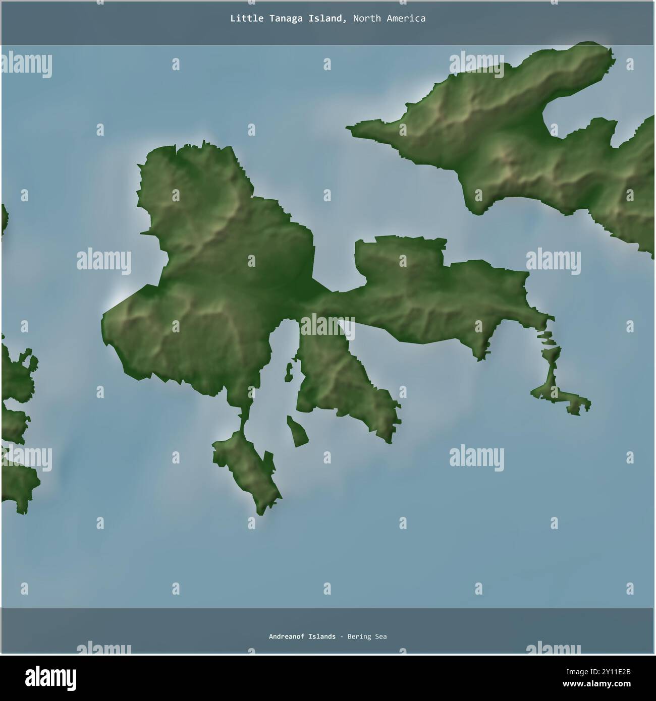 Little Tanaga Island in the Bering Sea, belonging to United States ...