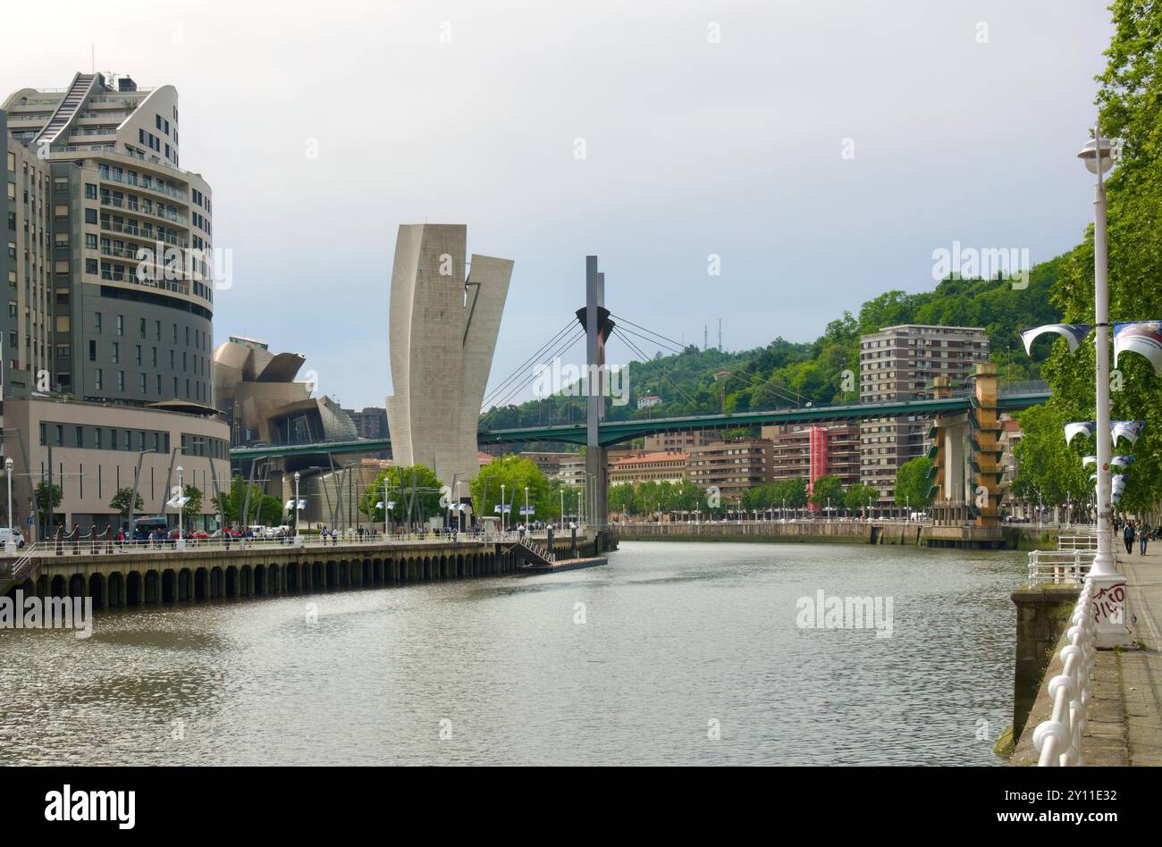 Princes of Spain cable-stayed bridge opened in 1972 known as La Salve ...