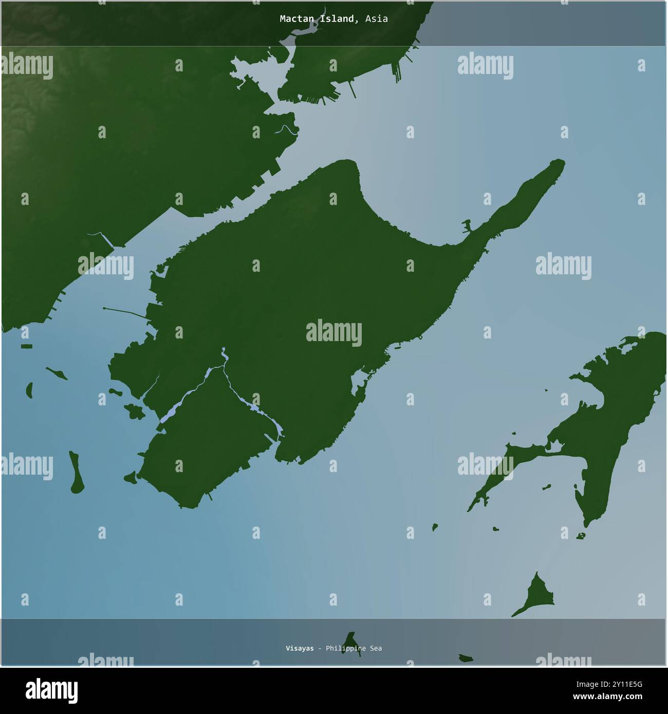 Mactan Island in the Philippine Sea, belonging to Philippines, cropped ...