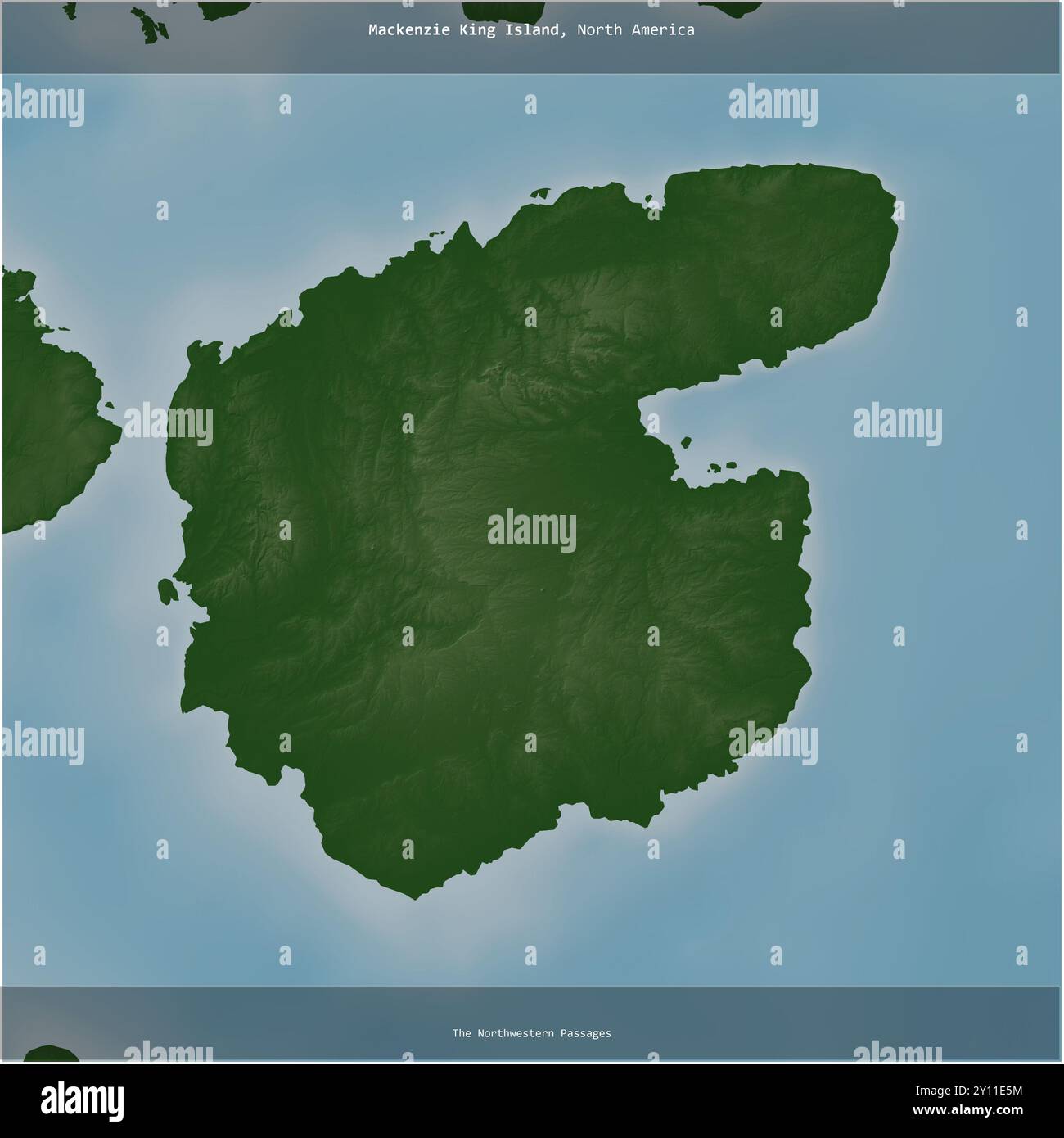 Mackenzie King Island in the The Northwestern Passages, belonging to ...