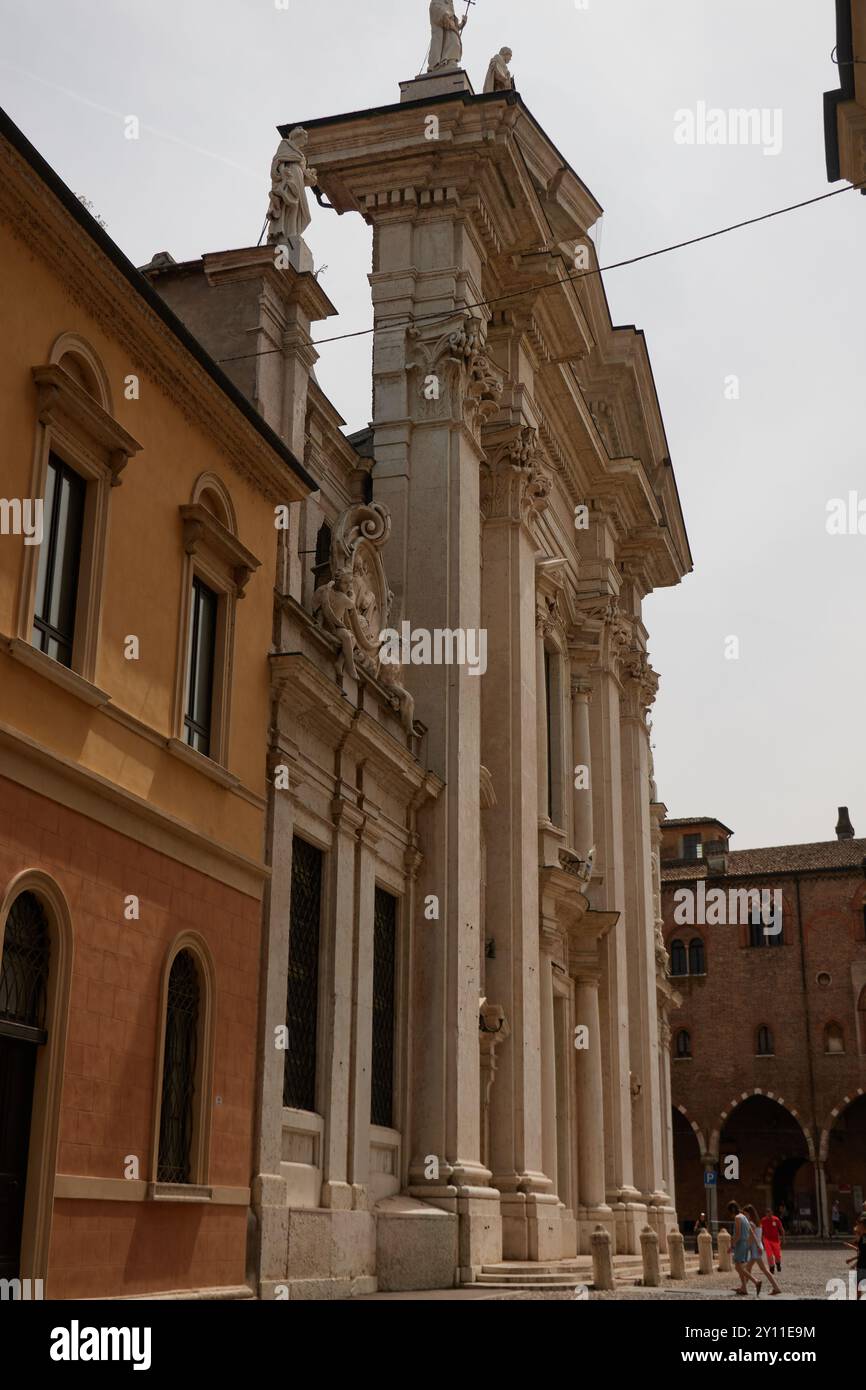 Mantua, Italy - June 19, 2024 - Sordello Square (Piazza Sordello) with ...