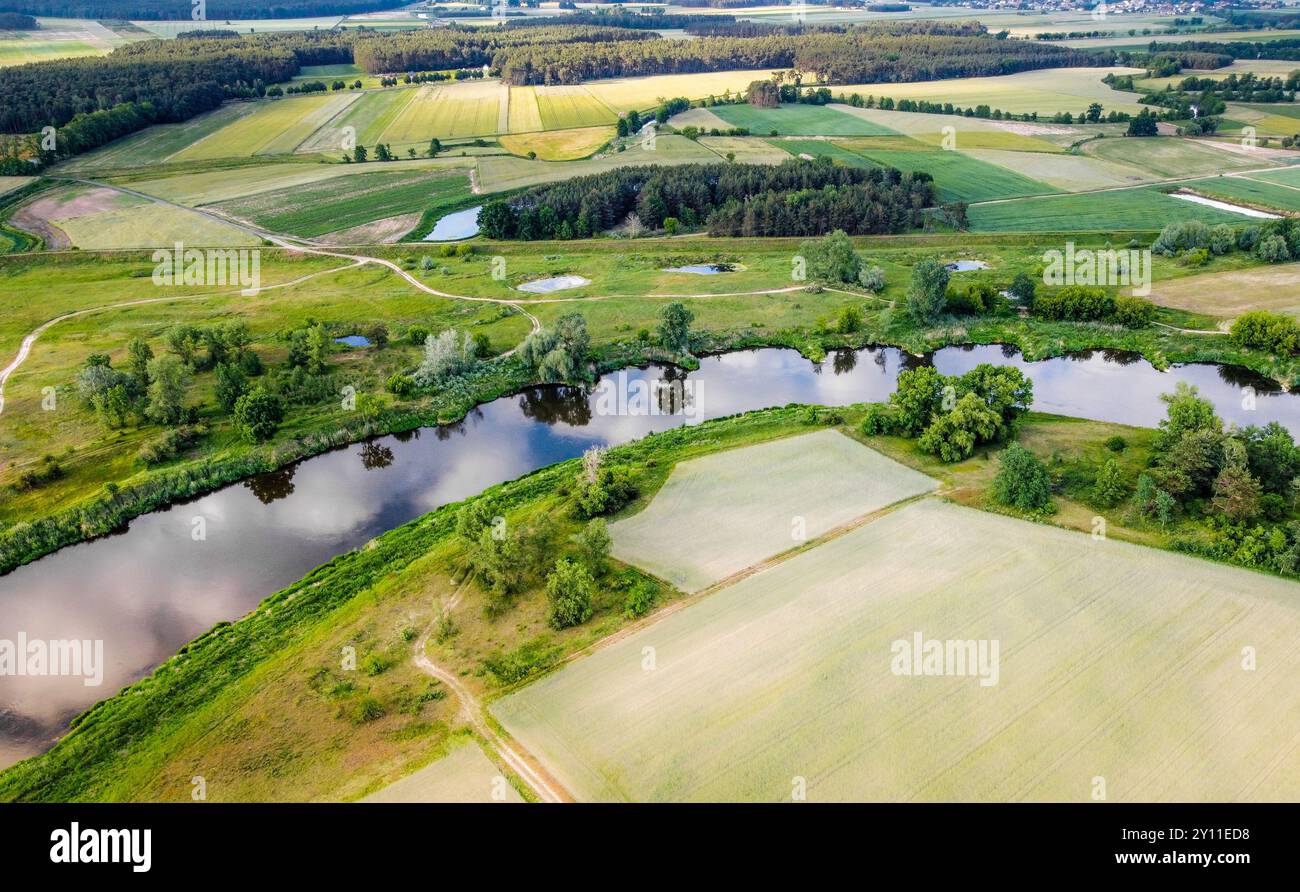 Sky forest fields aerial view hi-res stock photography and images - Alamy