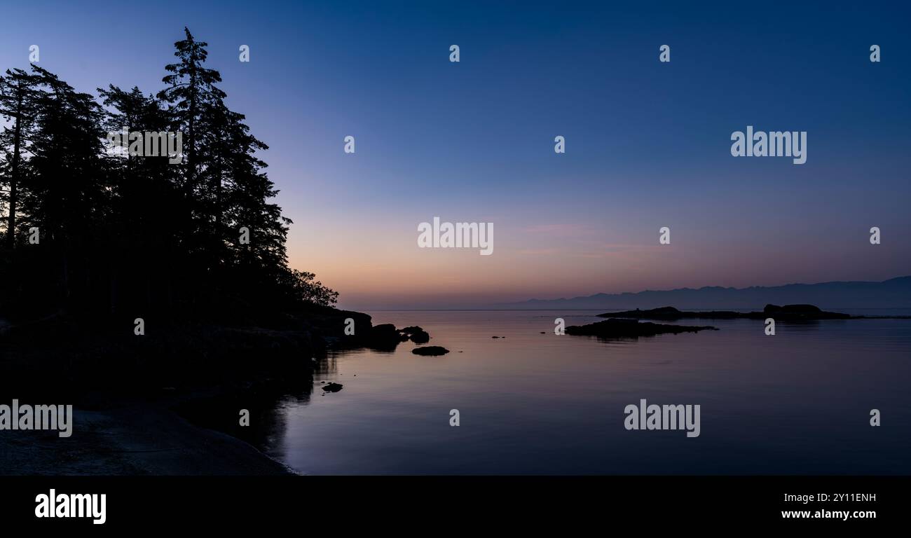 Dawn at Tower Point in Witty's Lagoon Regional Park in Metchosin ...