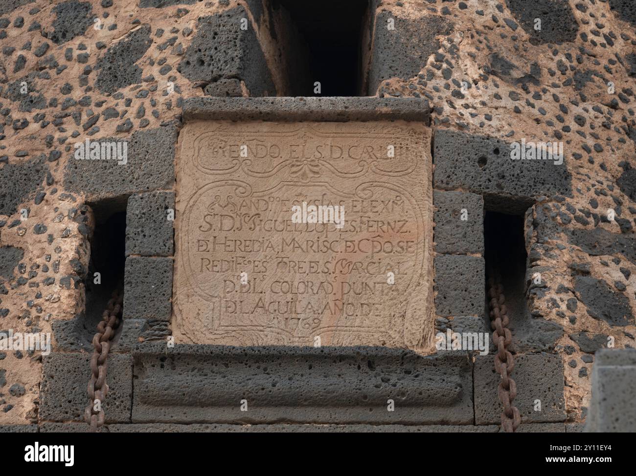 Castillo de san marcial de rubicon de femes hi-res stock photography ...
