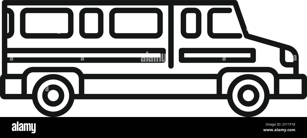 Shuttle minibus Stock Vector Images - Alamy