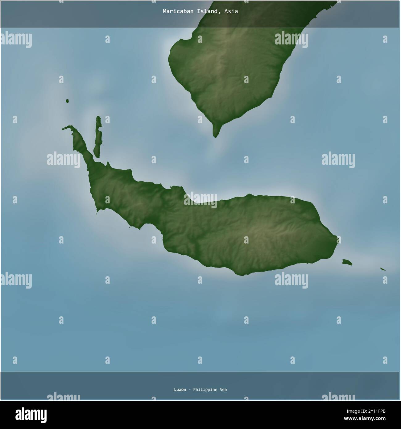 Maricaban Island in the Philippine Sea, belonging to Philippines ...