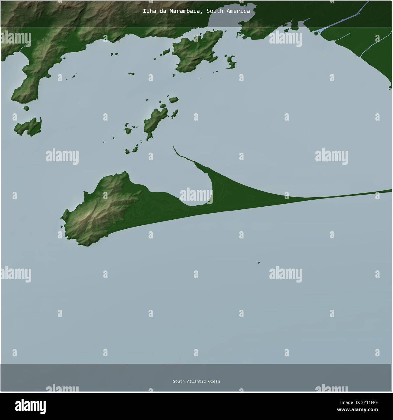 Ilha da Marambaia in the South Atlantic Ocean, belonging to Brazil ...