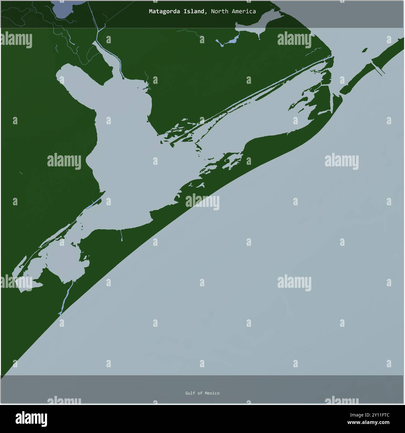 Matagorda Island Map