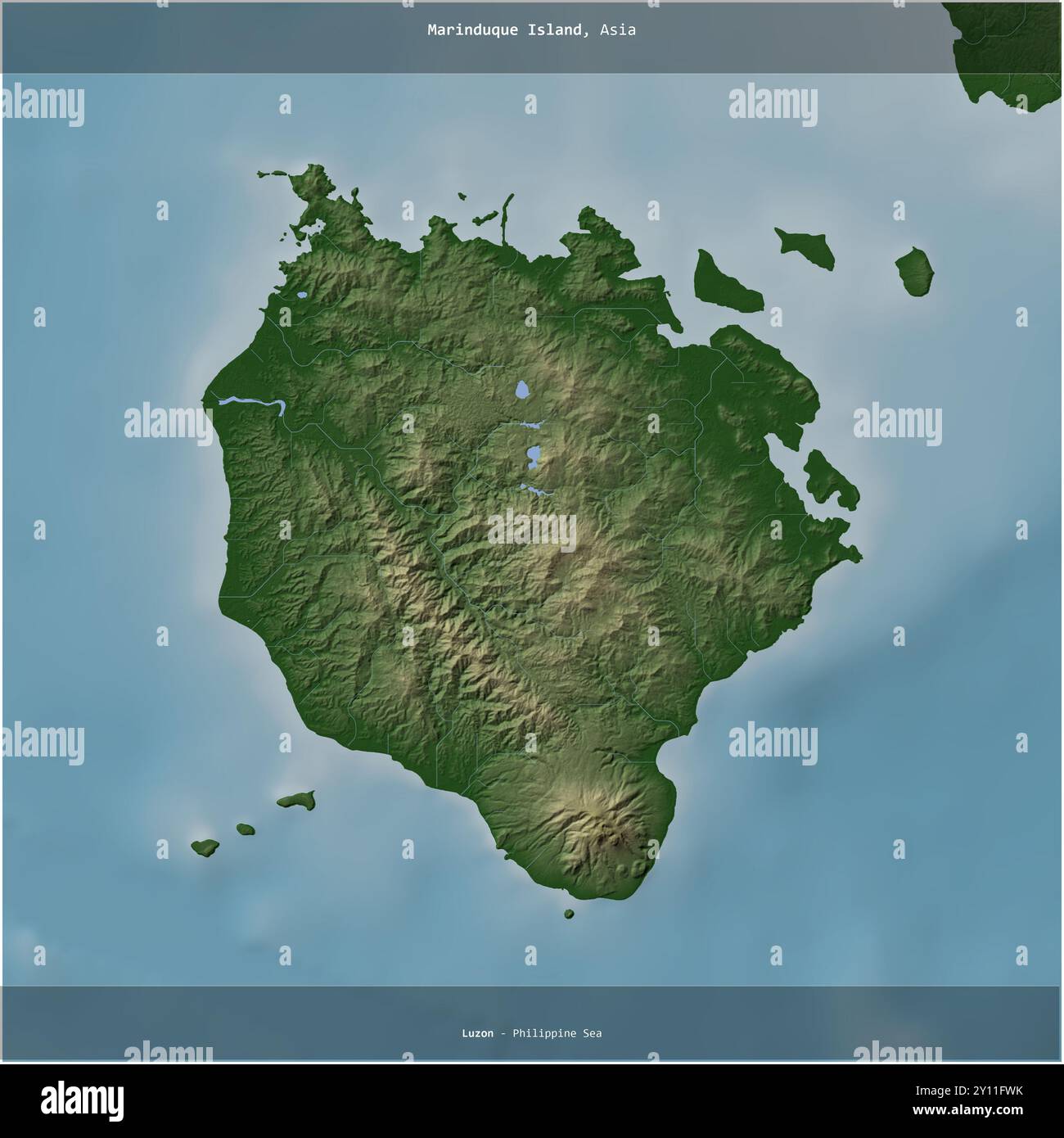 Marinduque Island in the Philippine Sea, belonging to Philippines ...