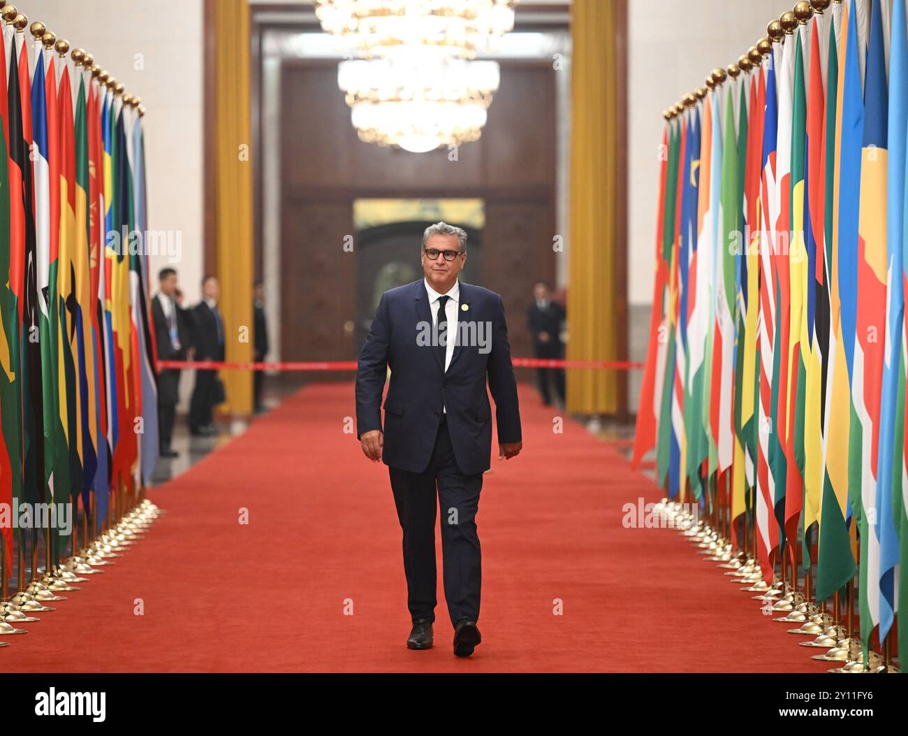 Beijing, China. 4th Sep, 2024. Moroccan Prime Minister Aziz Akhannouch ...