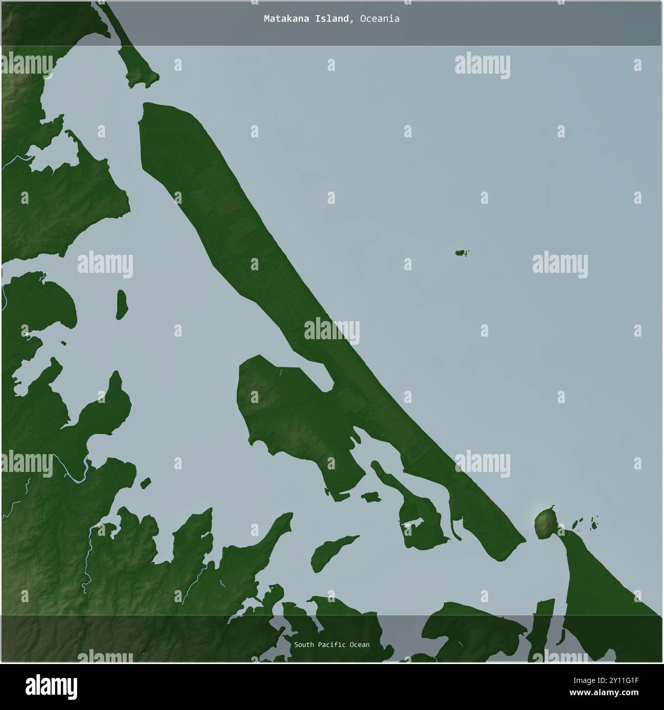 Matakana Island in the South Pacific Ocean, belonging to New Zealand ...