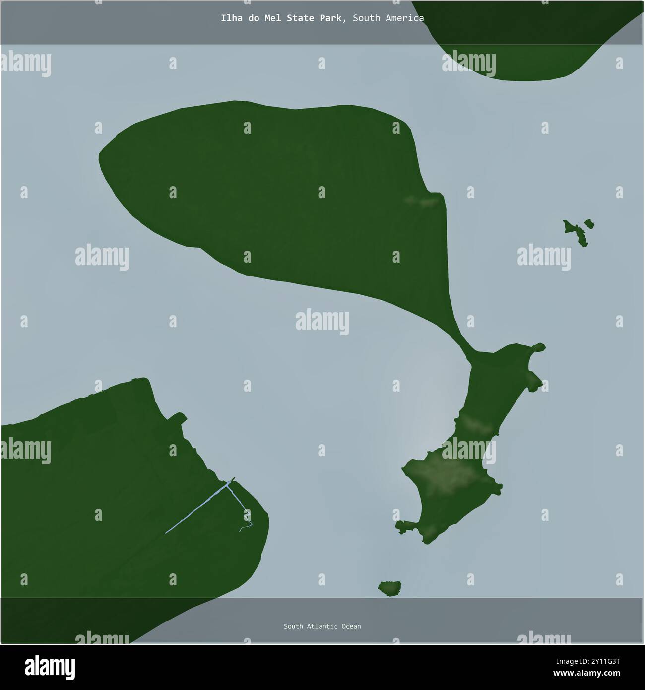 Ilha do Mel State Park in the South Atlantic Ocean, belonging to Brazil ...