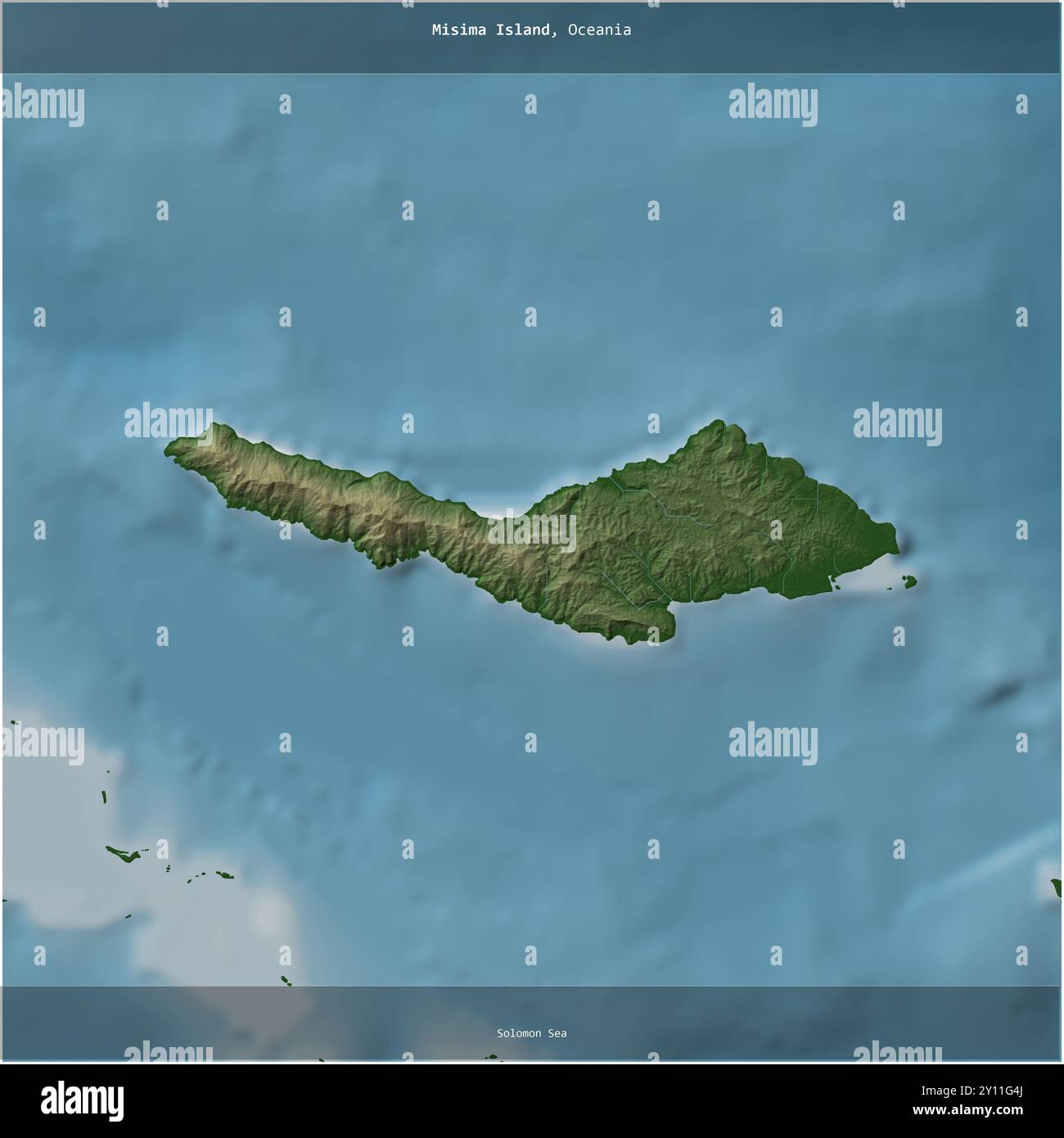 Misima Island in the Solomon Sea, belonging to Papua New Guinea ...