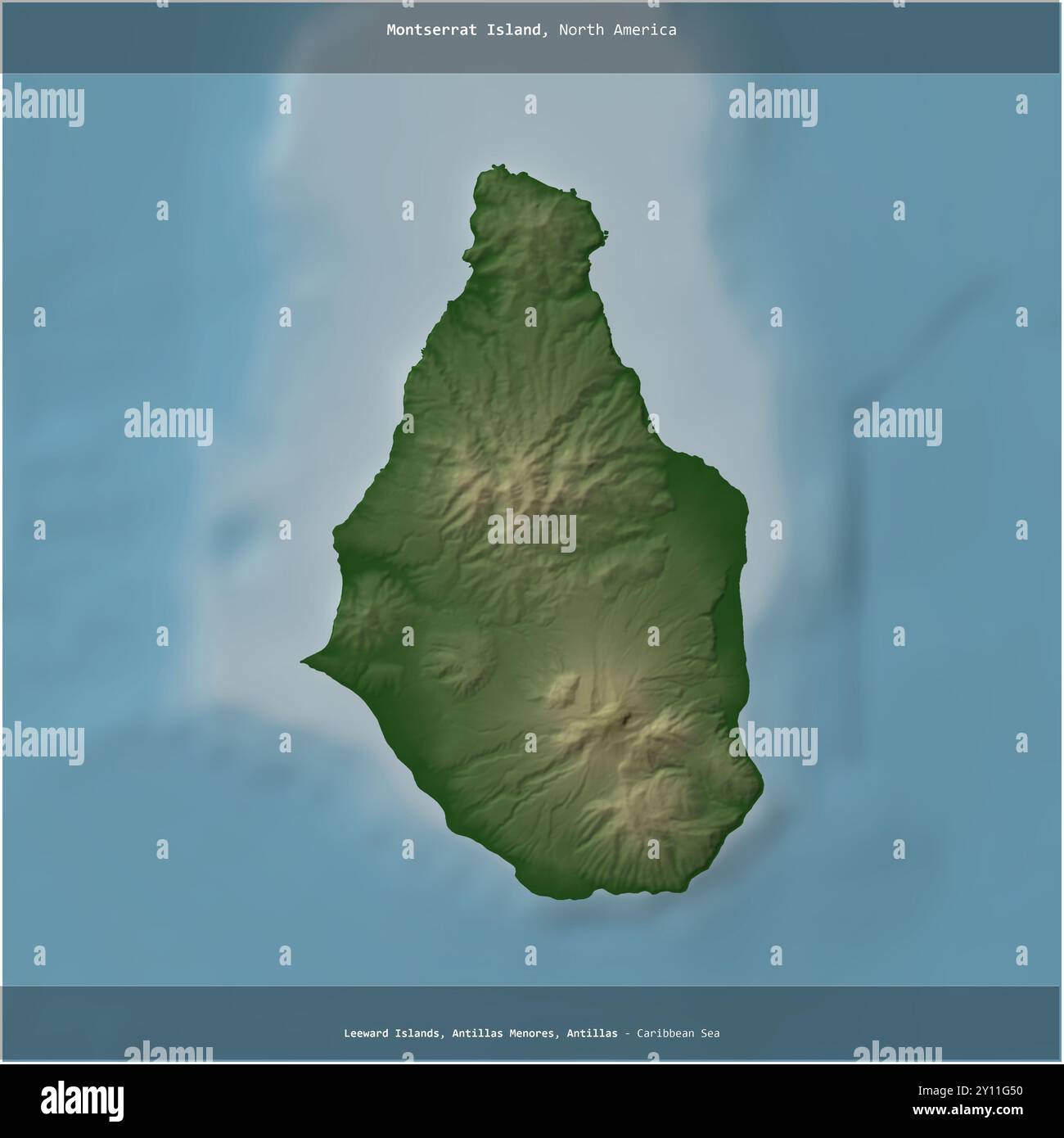 Montserrat Island in the Caribbean Sea, belonging to Montserrat ...