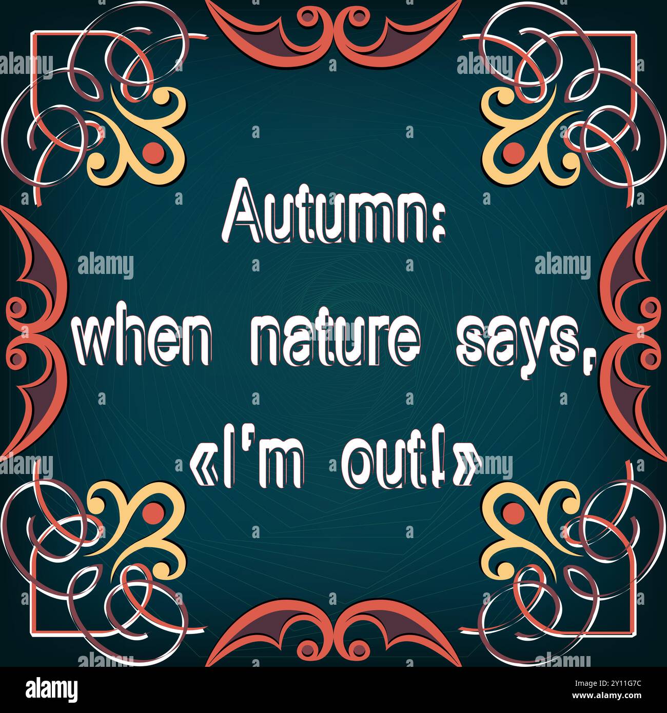 Warm seasonal vibes Stock Vector Images - Alamy