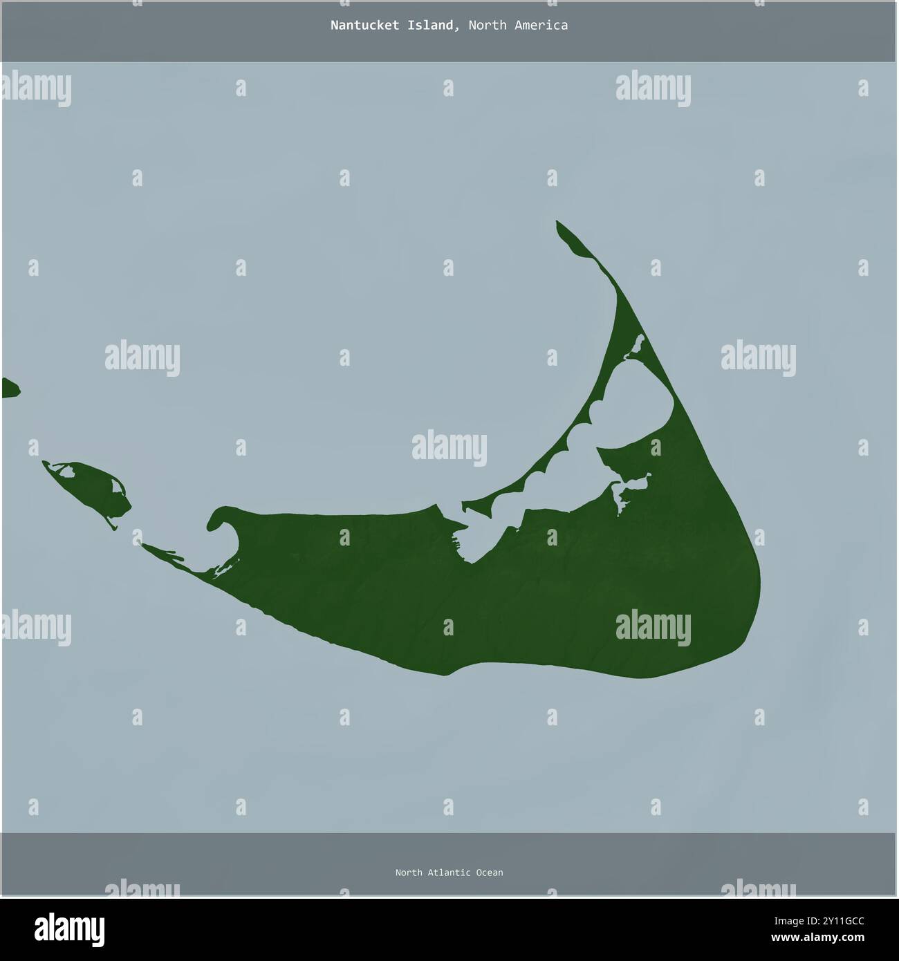 Nantucket Island in the North Atlantic Ocean, belonging to United ...