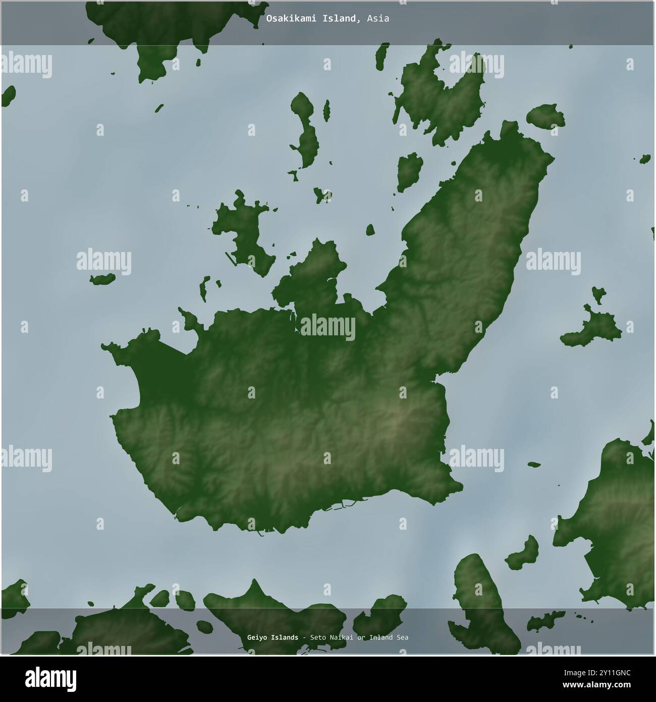 Inland sea of japan map hi-res stock photography and images - Alamy