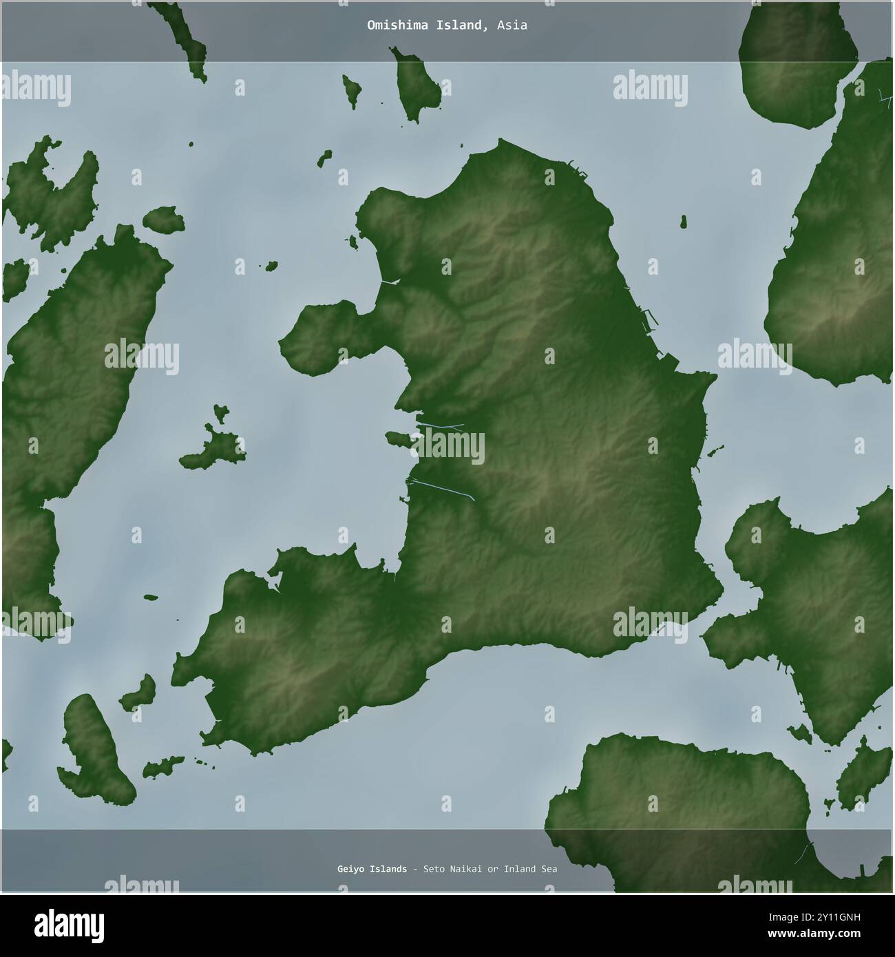 Omishima Island in the Seto Naikai or Inland Sea, belonging to Japan ...