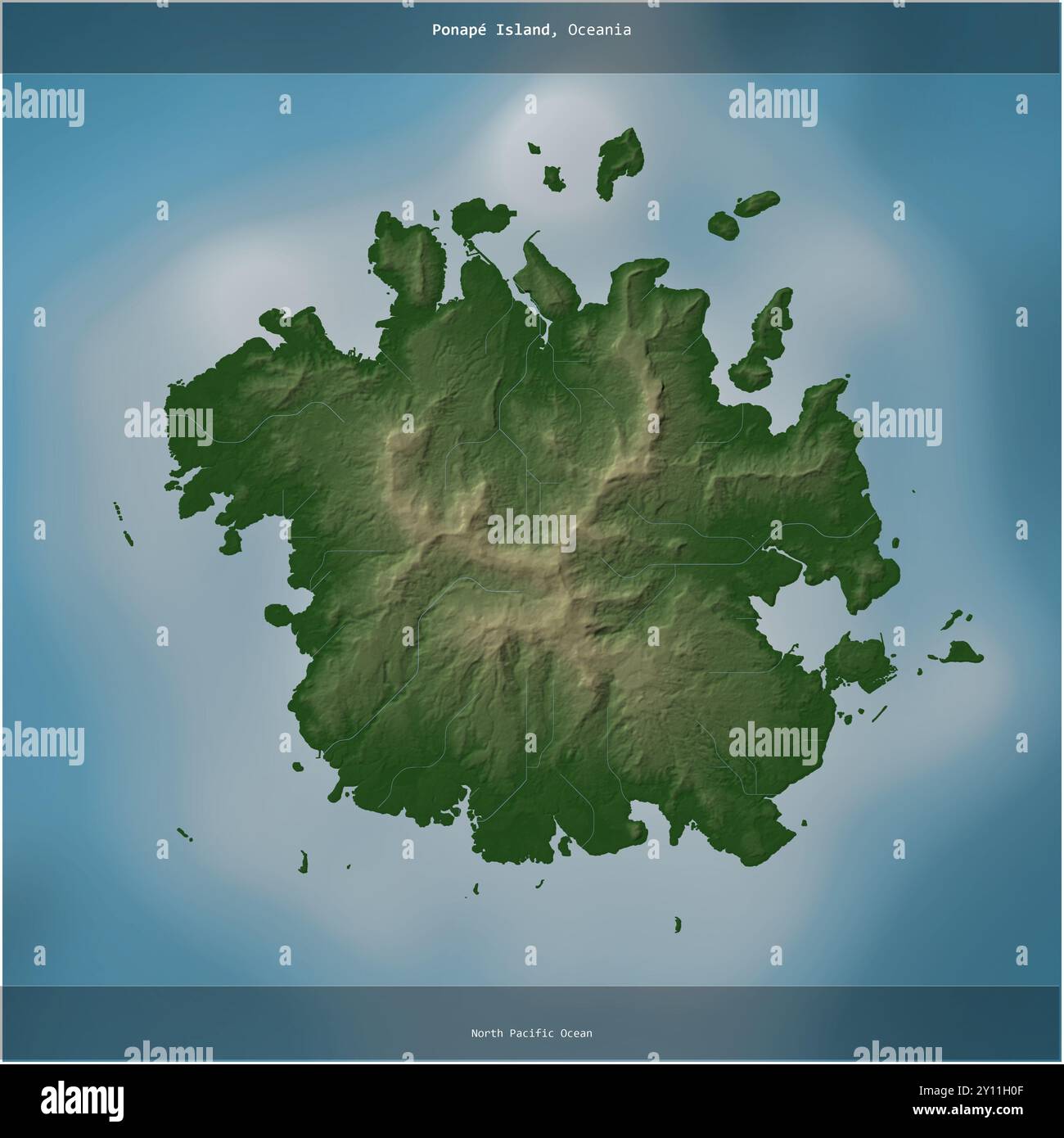 Map oceania highlighted micronesia hi-res stock photography and images ...