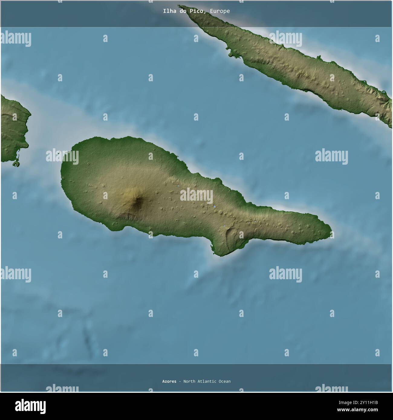 Ilha do Pico in the North Atlantic Ocean, belonging to Portugal ...