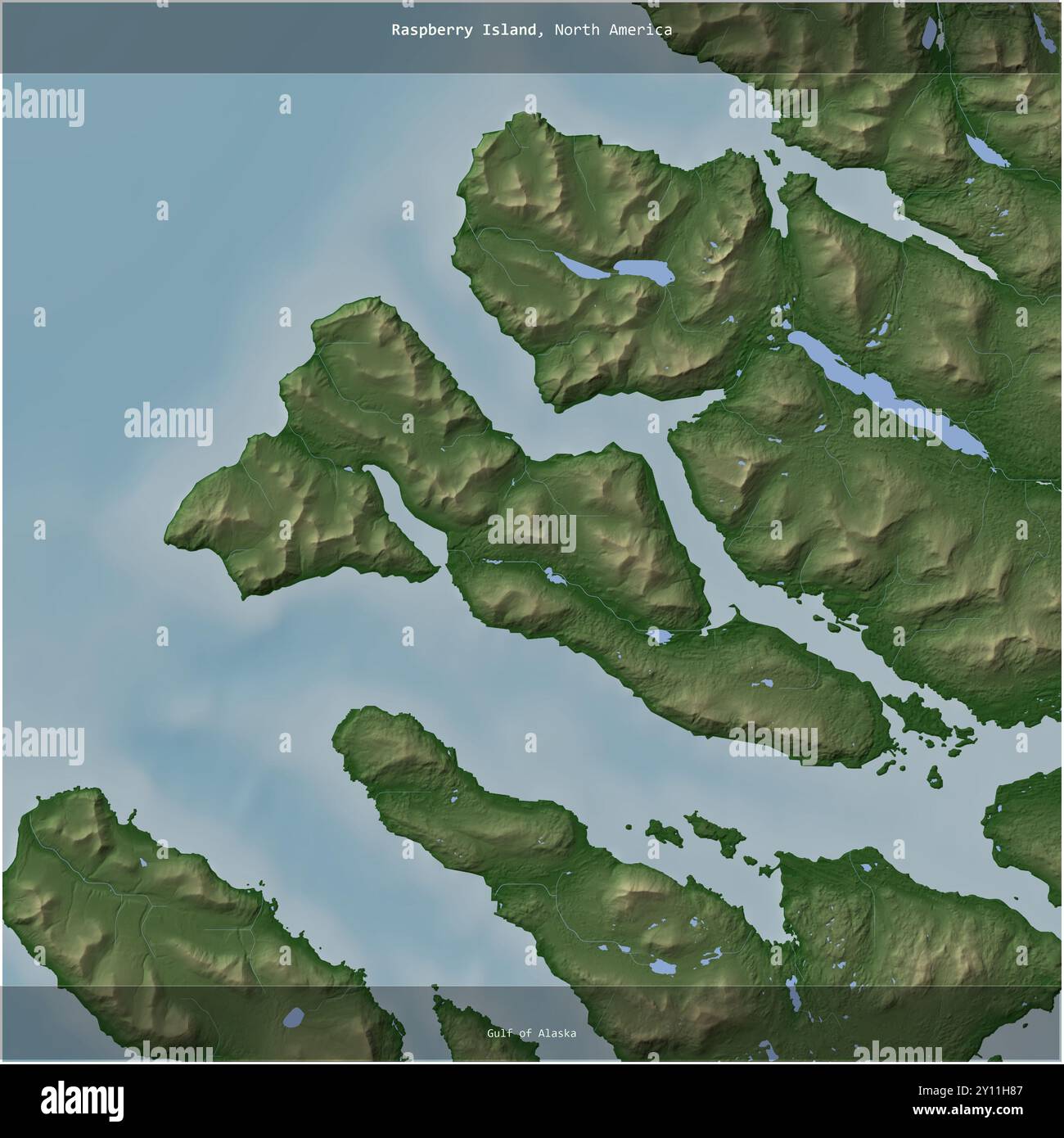 Raspberry Island in the Gulf of Alaska, belonging to United States ...