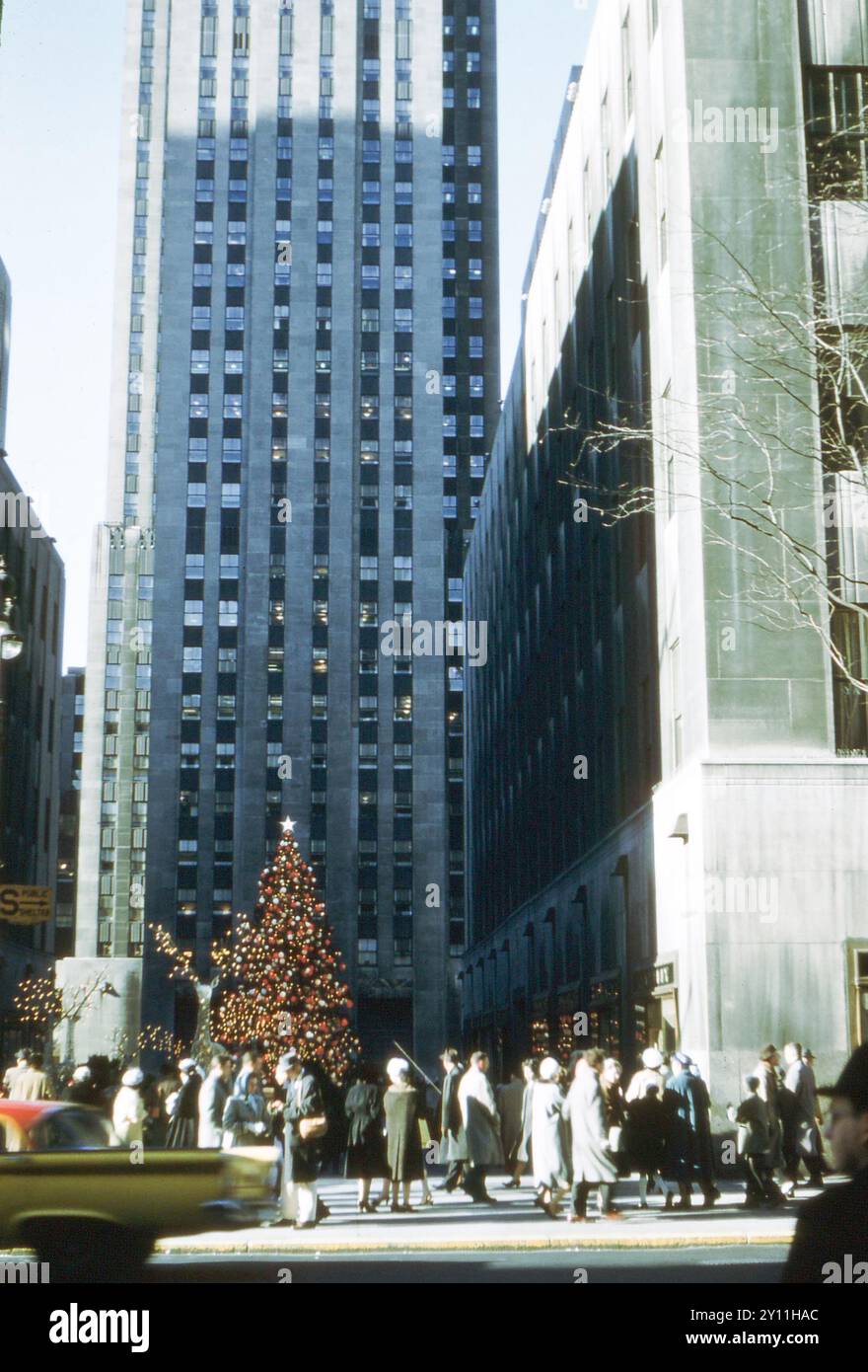 New York, New York - Circa 1959: A view of the famous Rockefeller ...