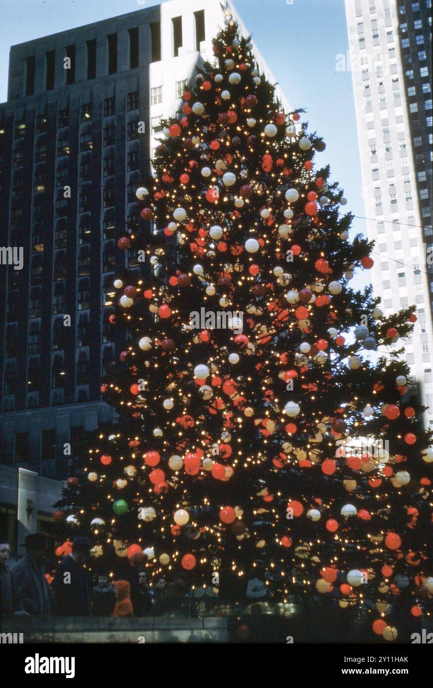 New York, New York - Circa 1959: A view of the famous Rockefeller ...