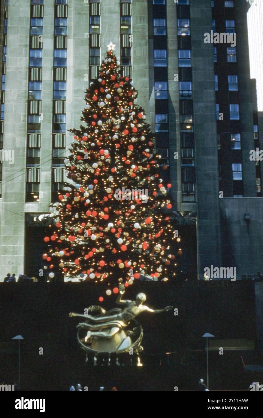 New York, New York - Circa 1959: A view of the famous Rockefeller ...