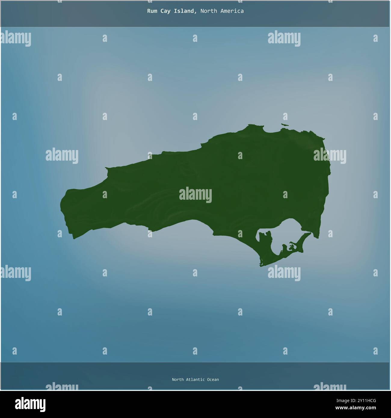 Rum Cay Island in the North Atlantic Ocean, belonging to Bahamas ...