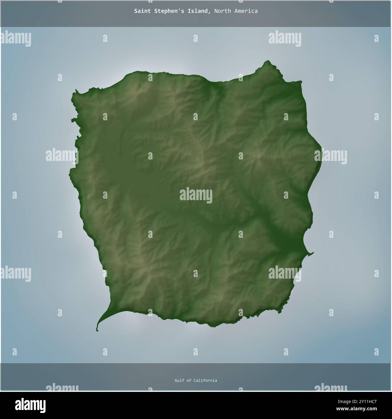 Saint Stephen's Island in the Gulf of California, belonging to Mexico ...