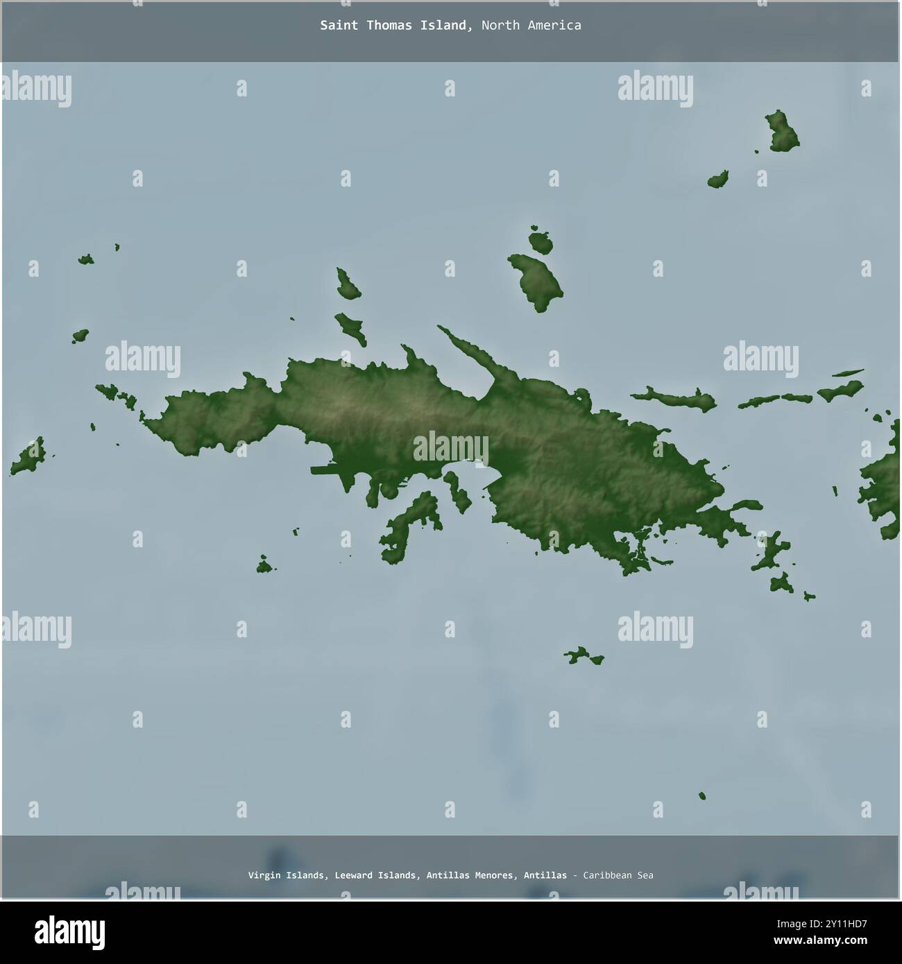 Saint Thomas Island in the Caribbean Sea, belonging to U. S. Virgin ...