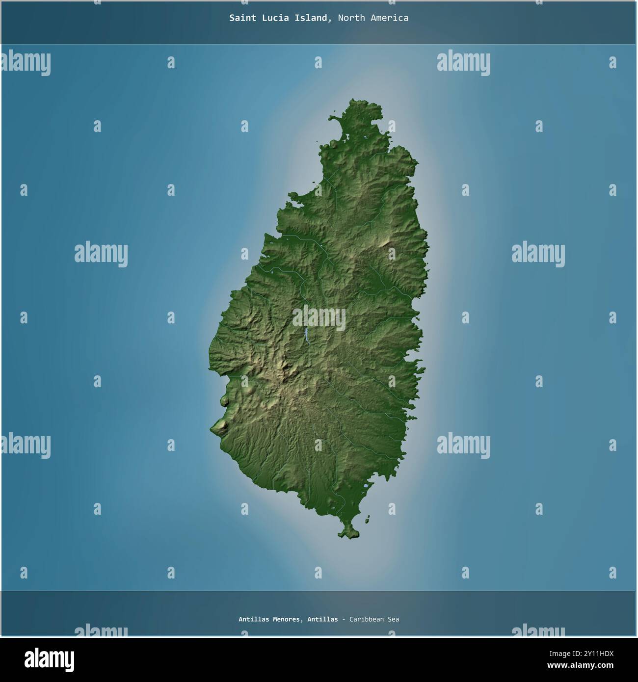 Saint Lucia Island in the Caribbean Sea, belonging to Saint Lucia ...